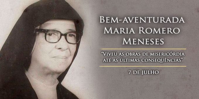 Hoje é celebrada Bem-aventurada Maria Romero, que viveu plenamente a ...